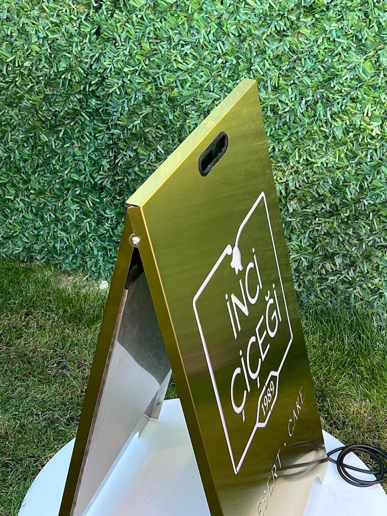 A Frame Sign, Sidewalk Sign, Custom Metal Sign, Pavement Sign, Sign for ...