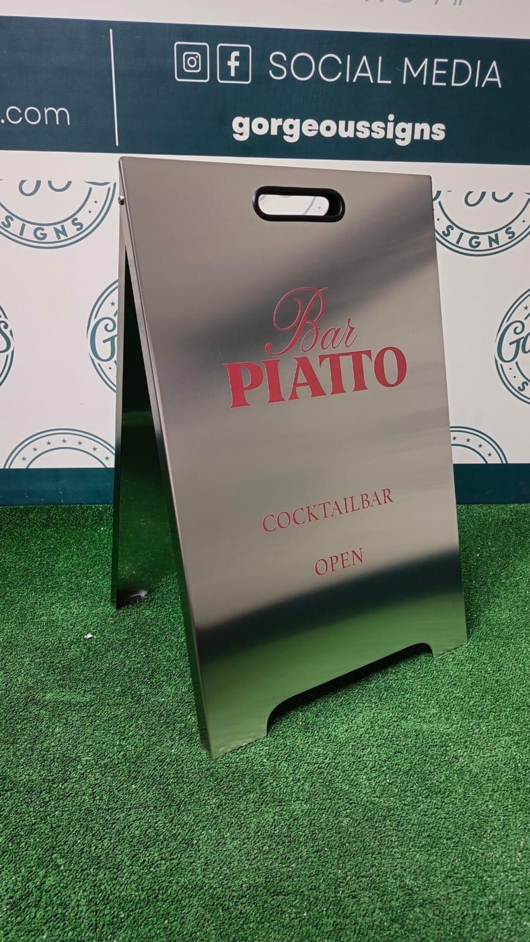 Modern Metal A-frame Sidewalk Sign, Custom Business Sign - Etsy