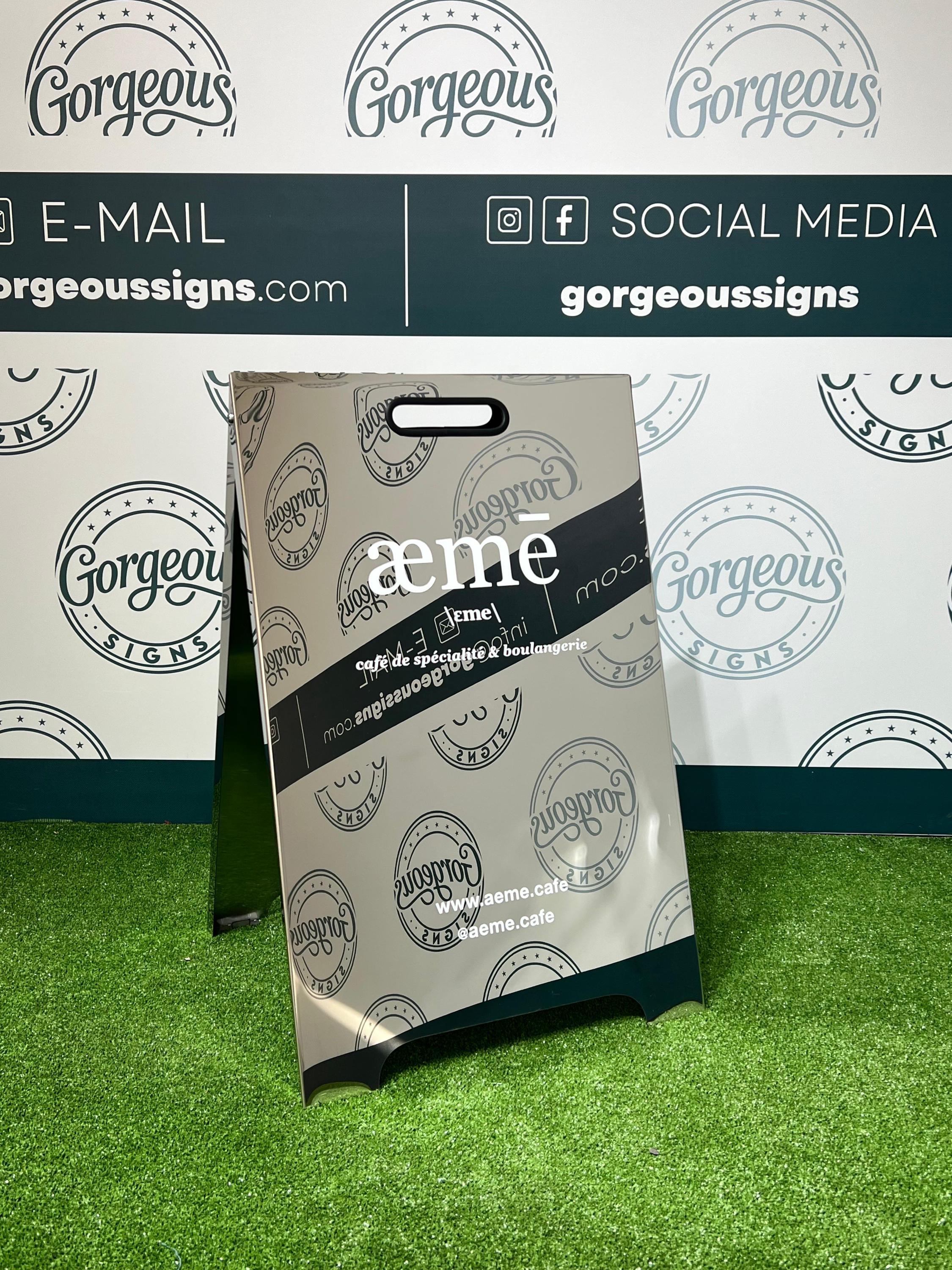 Metal A Frame Sign, Sidewalk Sign, Sandwich Board Sign for Businnesses ...