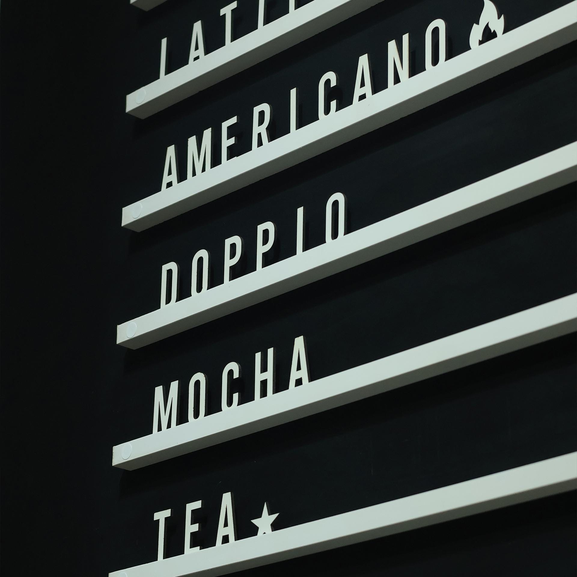 Restaurant Menu Board, Wall Mounted Wooden Rails, Cafe Coffee Shop Menu ...