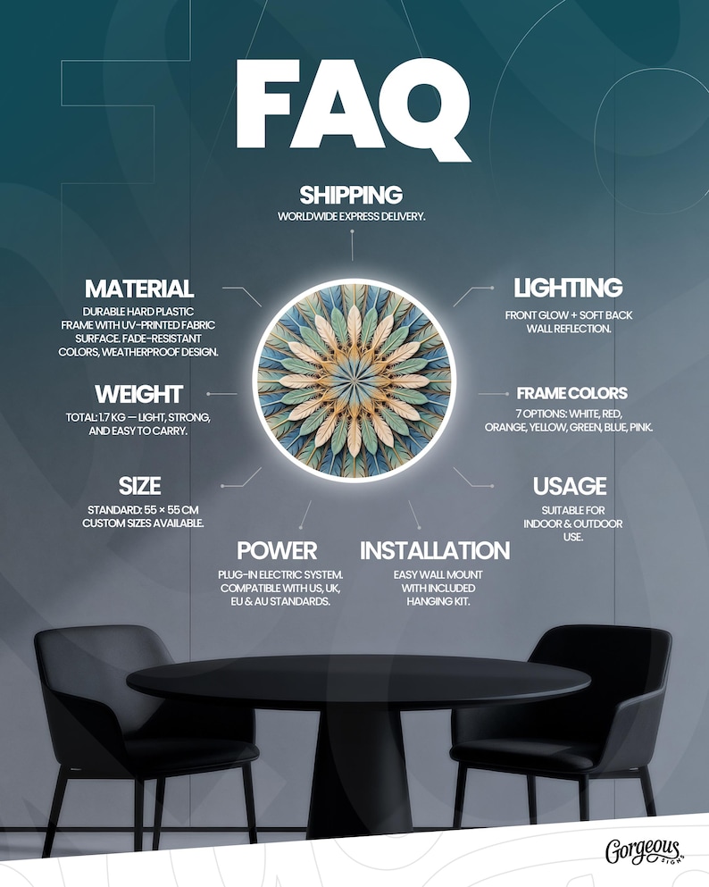 Boho Feather Mandala Wall Art – Earth Tone Symmetrical Feather Pattern ...