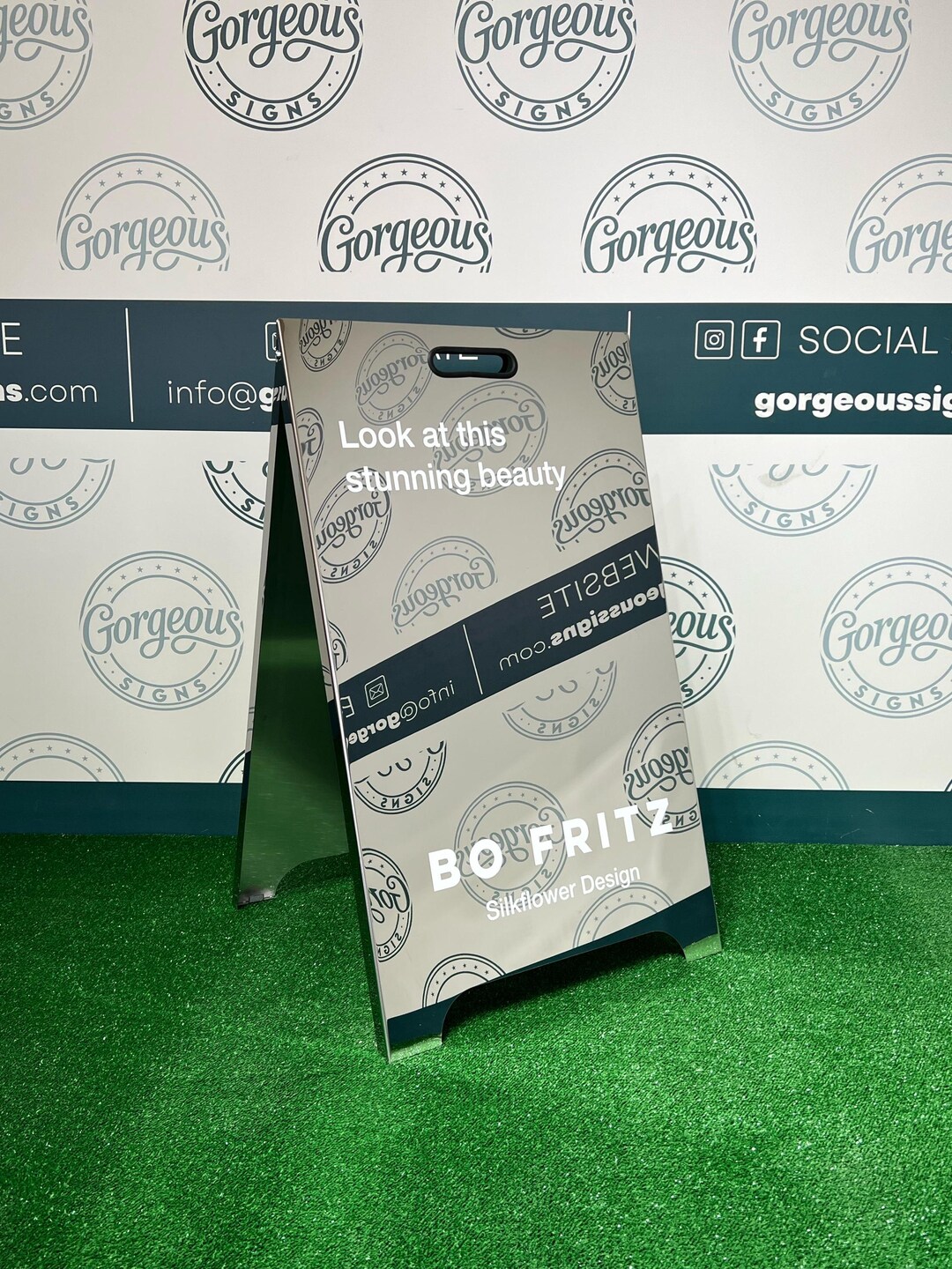 Metal A Frame Sign, Sidewalk Sign, Sandwich Board Sign for Businnesses ...