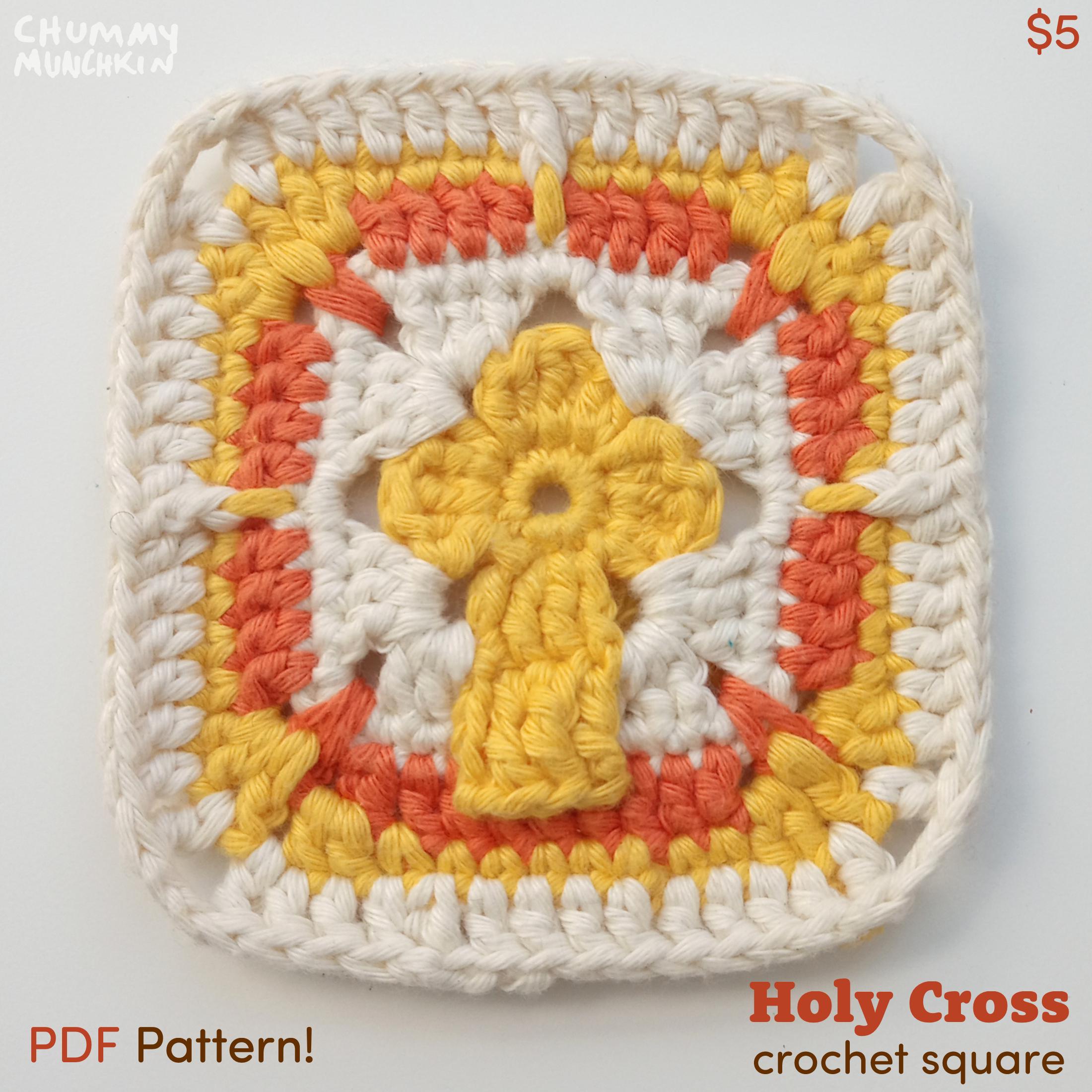 Holy Cross PDF Granny Square Crochet Pattern - 2 Cross Styles Beginners ...