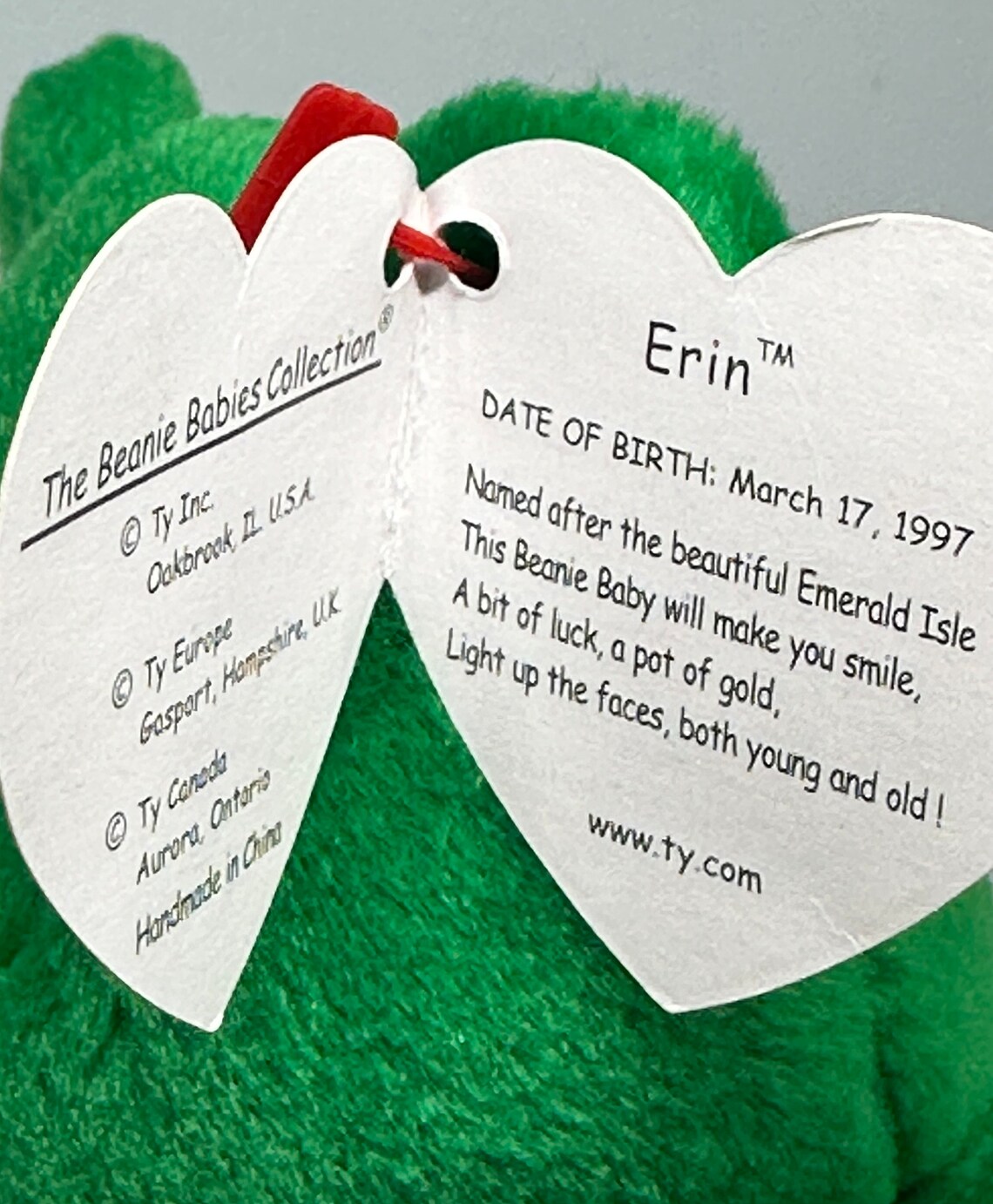 Rare Erin Beanie Baby - Etsy