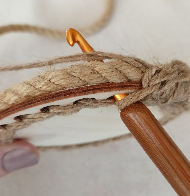 Crochet Pattern Crochet Jute Basket Tutorial Small Plant Pot Natural ...