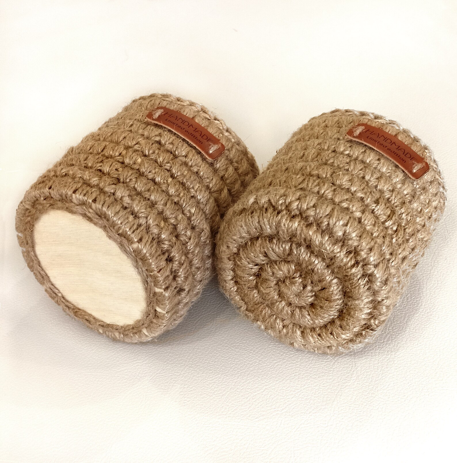 Crochet Pattern Crochet Jute Basket Tutorial Small Plant Pot Natural ...