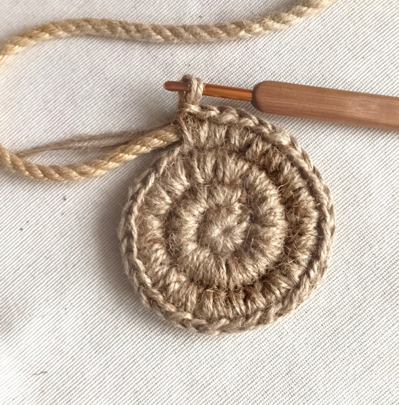 Crochet Pattern Crochet Jute Basket Tutorial Small Plant Pot Natural ...