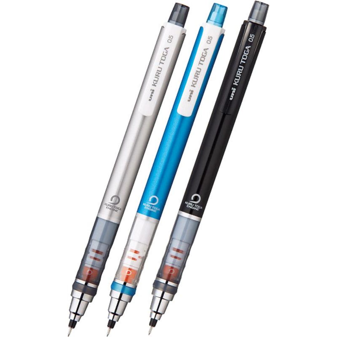 Uni Kuru Toga Pipe Slide Mechanical Pencil 0.5mm Self-sharpening Pencil Auto-eject Comfortable ...