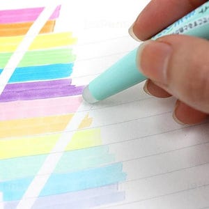 Pilot Frixion Erasable Highlighter Soft Colour Series 6 Colours Set ...