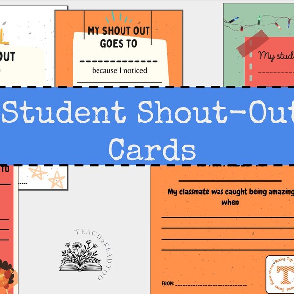 Shout Out Cards - Etsy