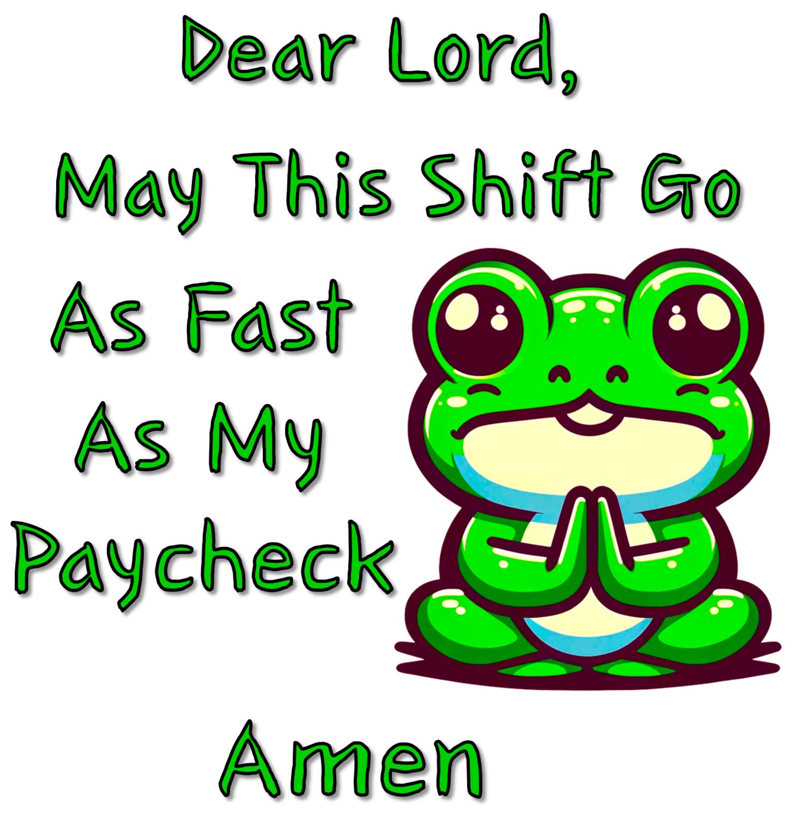 Funny Animals Shift Paycheck PNG - Cat, Dog, Frog Designs (digital ...