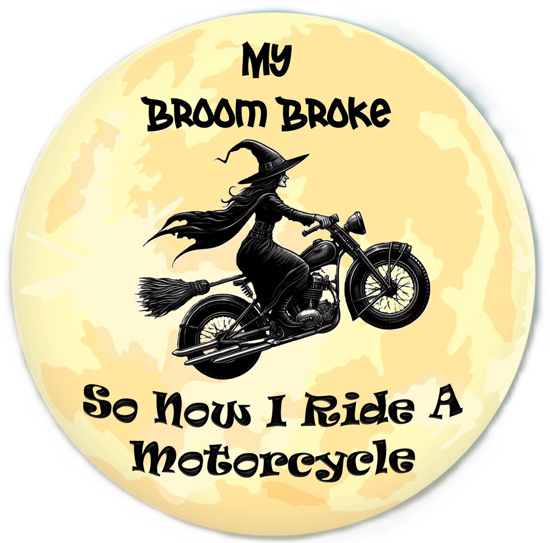 Witch Motorcycle PNG – My Broom Broke Design (digital Download) - Etsy