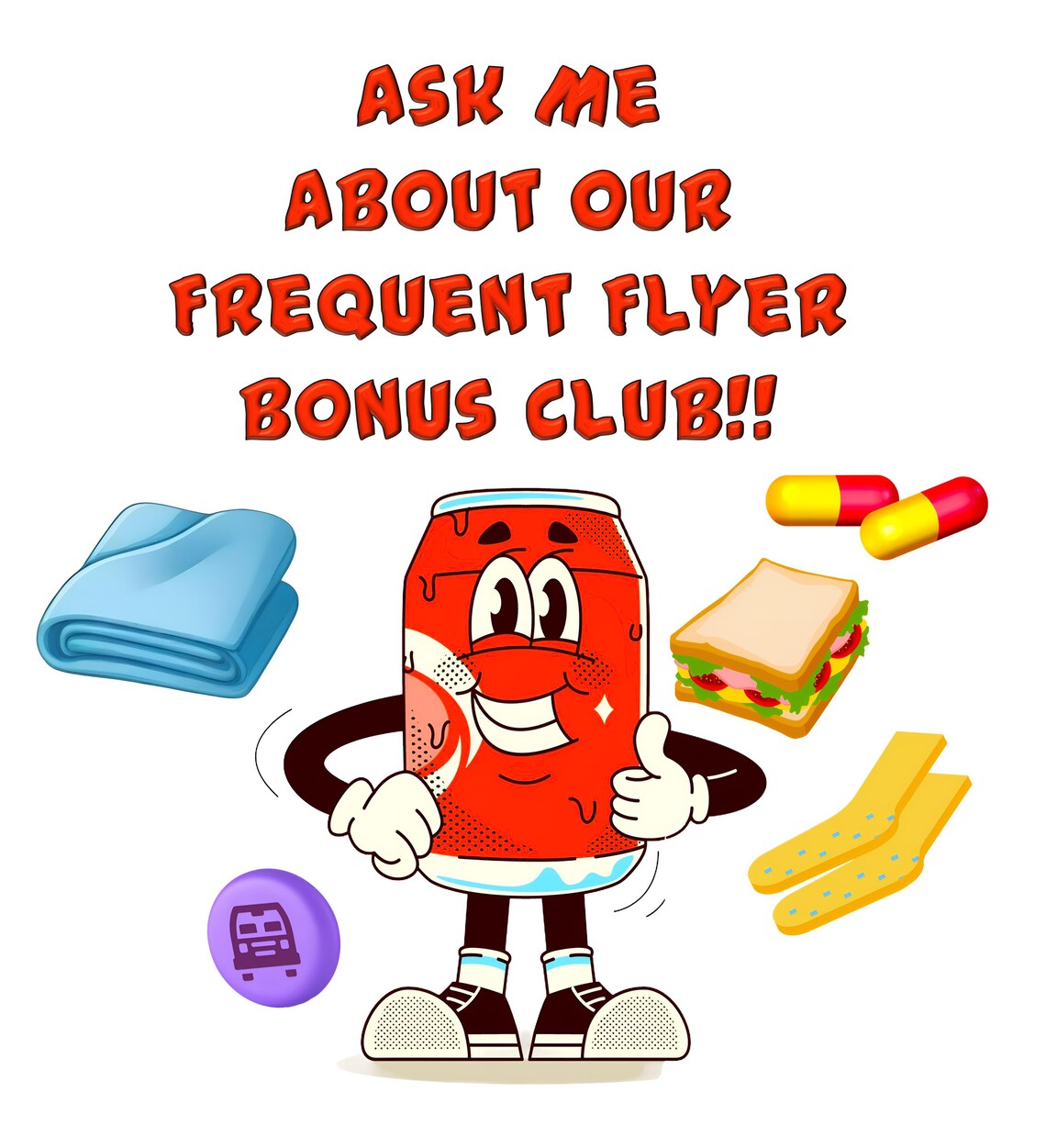 Frequent Flyer Bonus Club PNG, Transparent Background (digital Download ...