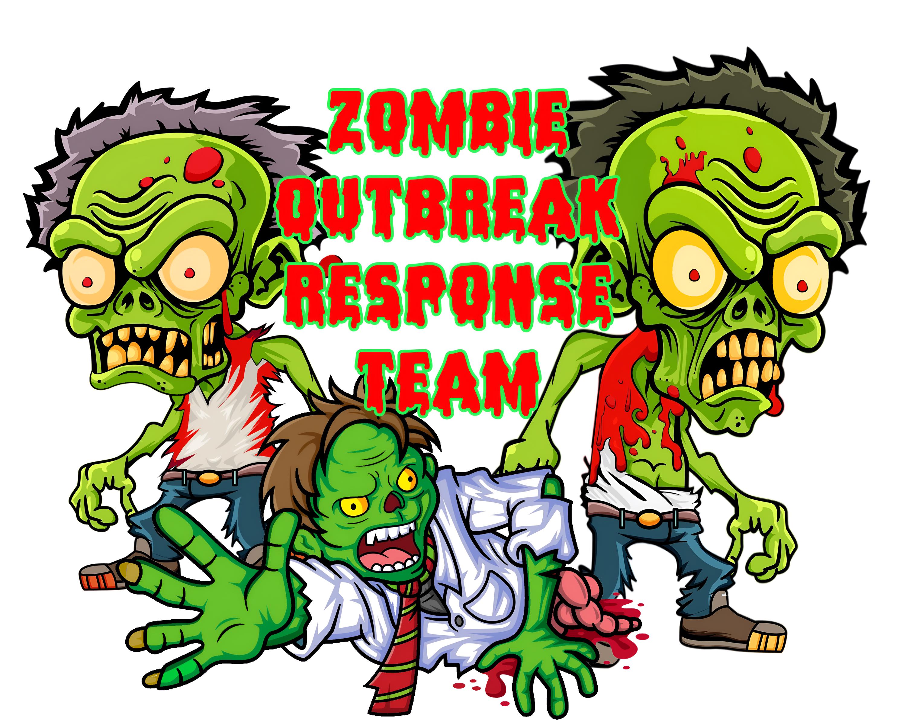 Zombie Outbreak Response Team - PNG - Transparent Background - 4 Design ...