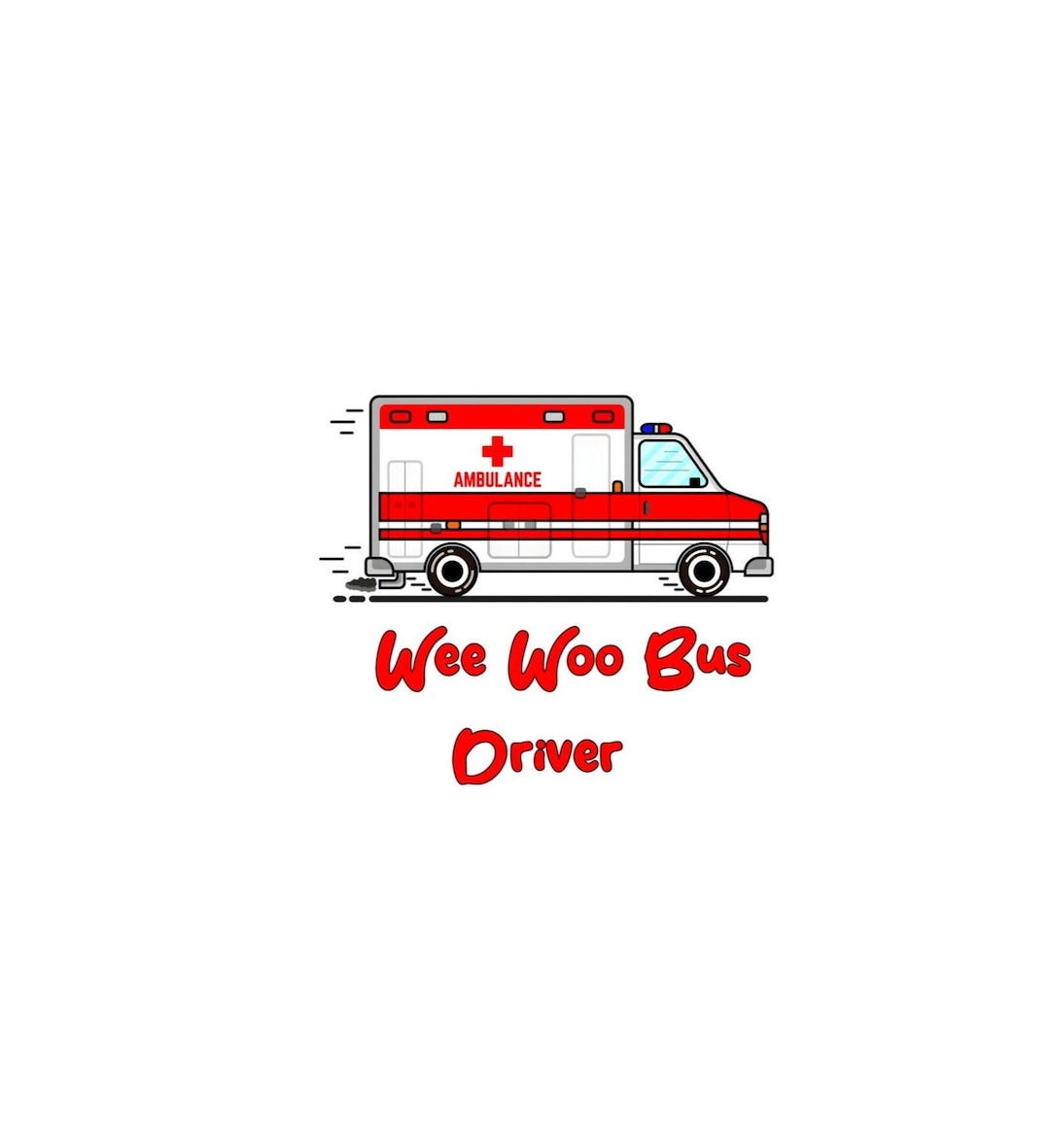 Wee Woo Bus Driver - PNG - Transparent Background - 3 Different Layouts ...