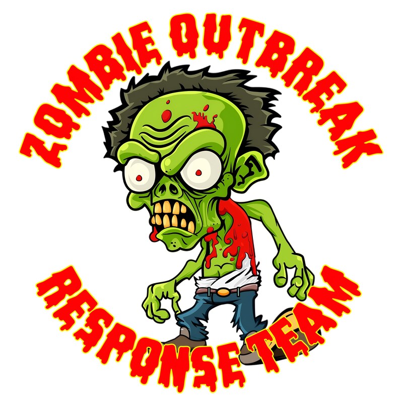 Zombie Outbreak Response Team - PNG - Transparent Background - 4 Design ...