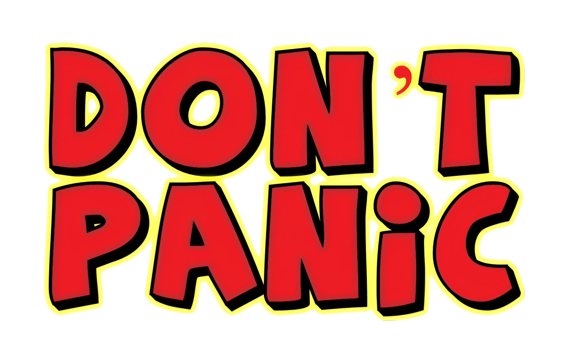 PNG Don't Panic Transparent Background 2 Design Layouts - Etsy