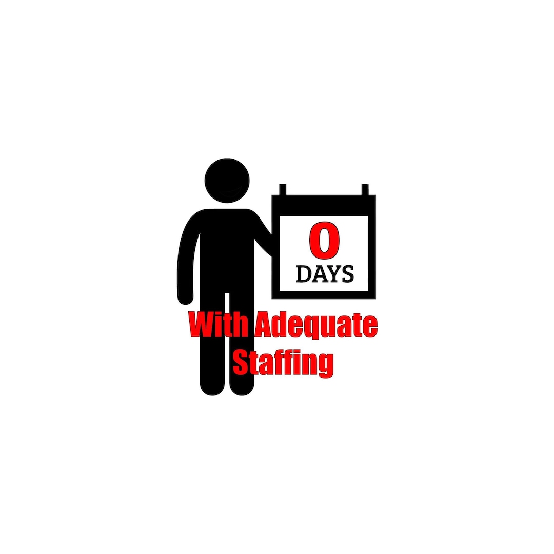 Zero Days With Adequate Staffing - PNG - Transparent Background - 3 ...