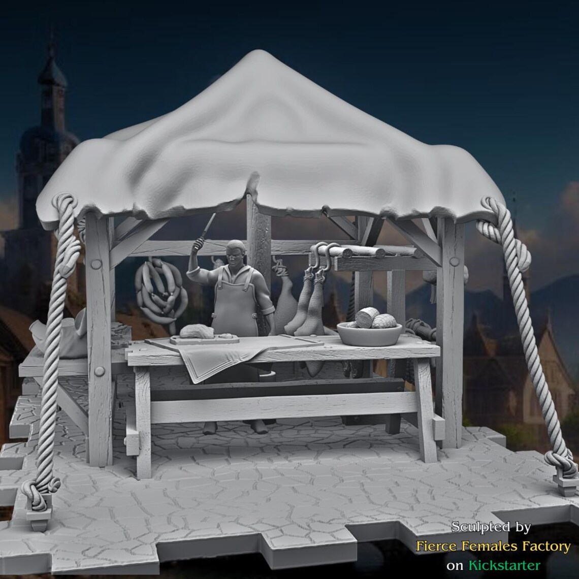 Market Stalls - Butcher - Fabric - Farmer - Produce - Shop- RPG ...