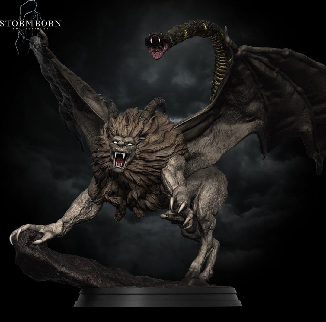 Chimera - Creature - Iconic - Chaotic -evil - Monstrosity - D&D - TTRPG ...