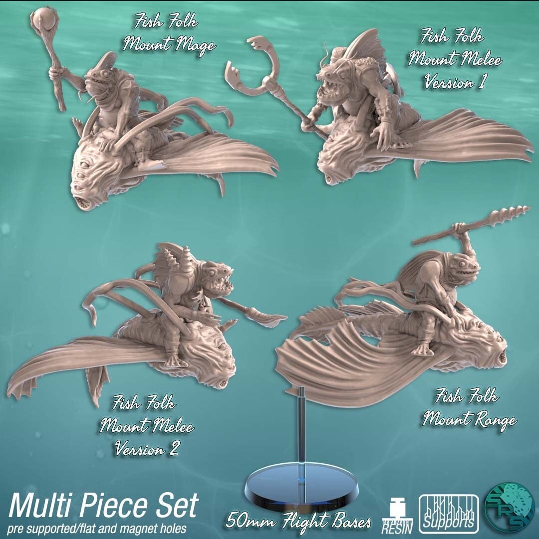 Fish Folk and Sea Leapers - D&D - Tabletop - Creature - RPG - Neutral ...