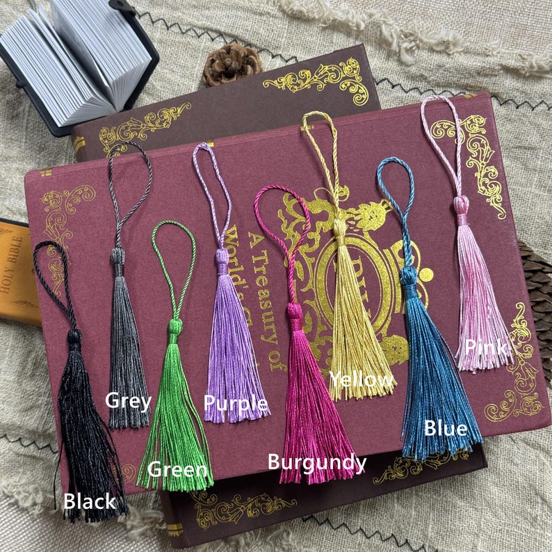 Personalized Cat Wooden Bookmark, Engraved Tassel Bookmark, Gift for ...
