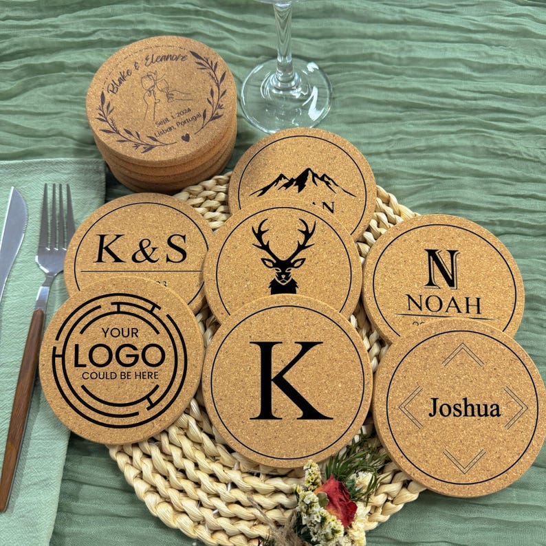 Personalized Logo Coaster Bulk, Corporate Gift, Corporate Party Favors ...
