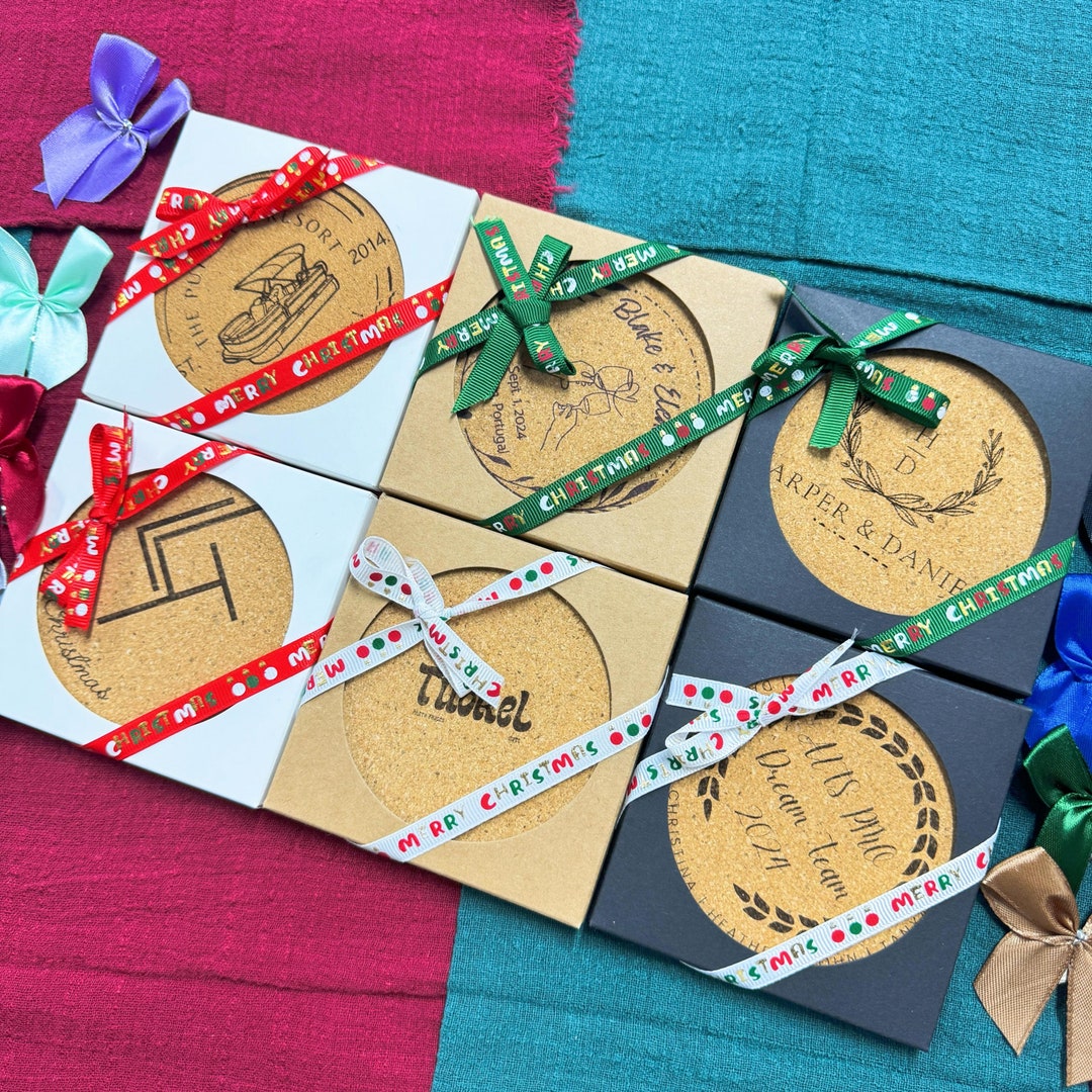 Personalized Logo Coaster Gift, Bulk Corporate Gift for Employees ...