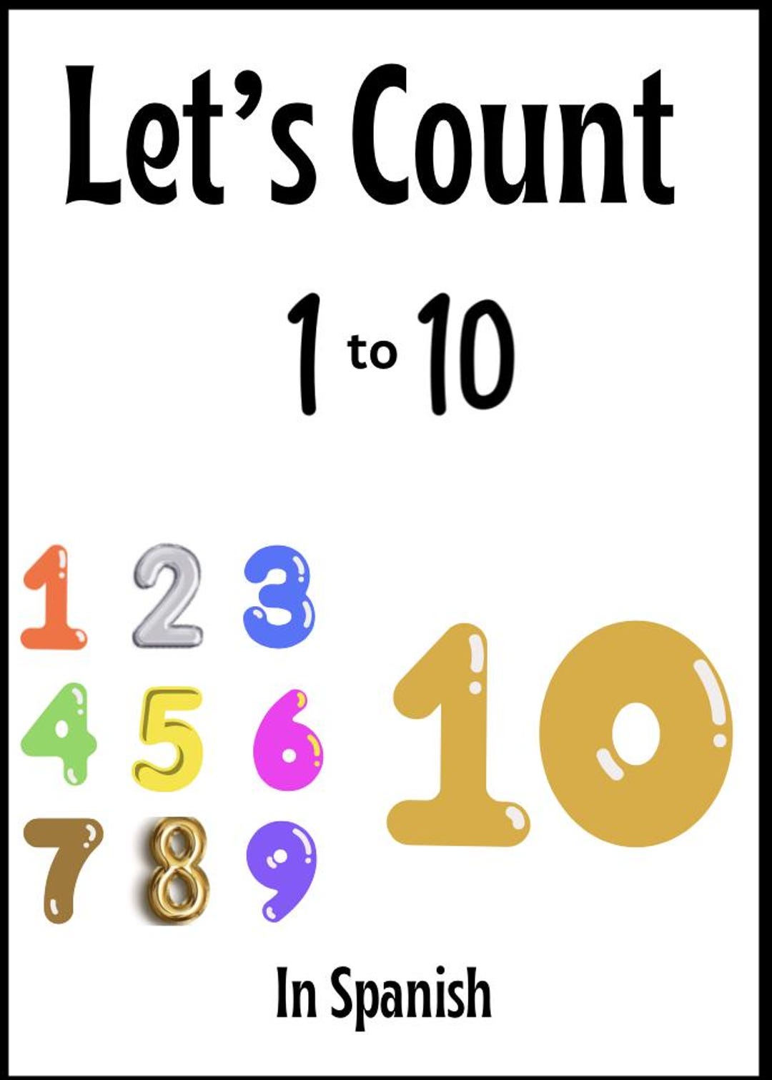 Counting in Spanish, Counting for Toddlers, Flash Cards, Learning ...