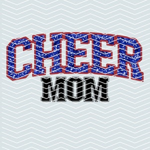 Digital Download, Navy and Red Cheer Mom PNG, Cheerleader PNG ...