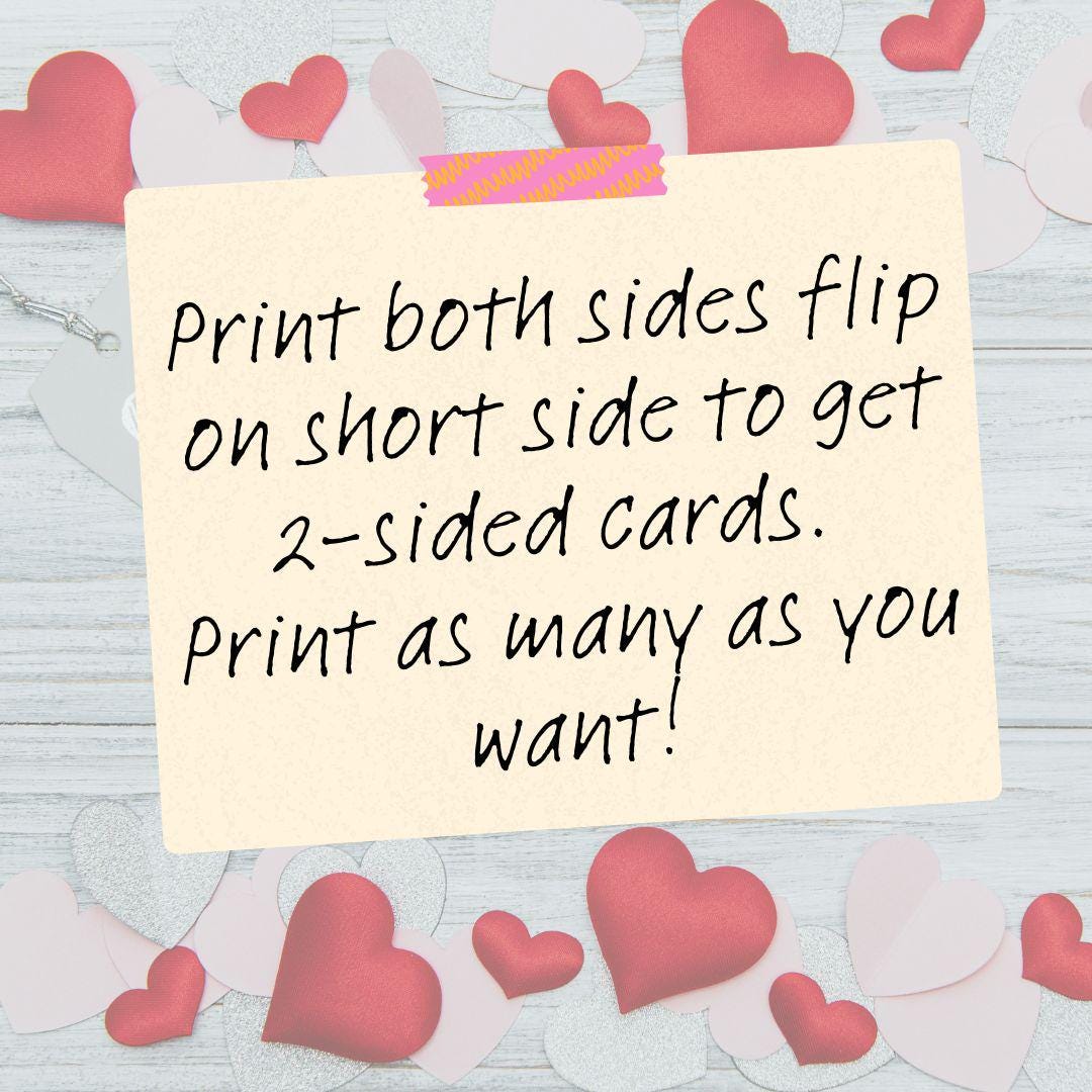 Squish Valentine Cards, Printable and Editable, Instant Download, Cute ...