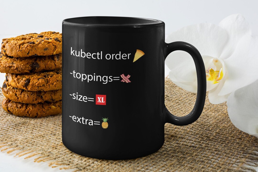 Kubernetes Pizza Coffee Mug | Funny Kubernetes Mug | Devops Mug | IT ...