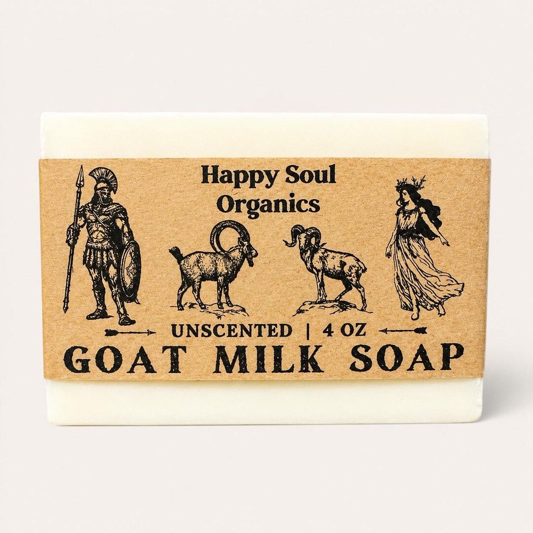 Unscented Goat Milk Soap 4oz All Natural Organic Handcrafted Soap ...