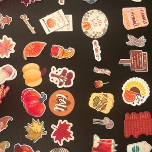 25-100pcs Fall Stickers, Assorted Fall Stickers, Fall Sticker Pack ...