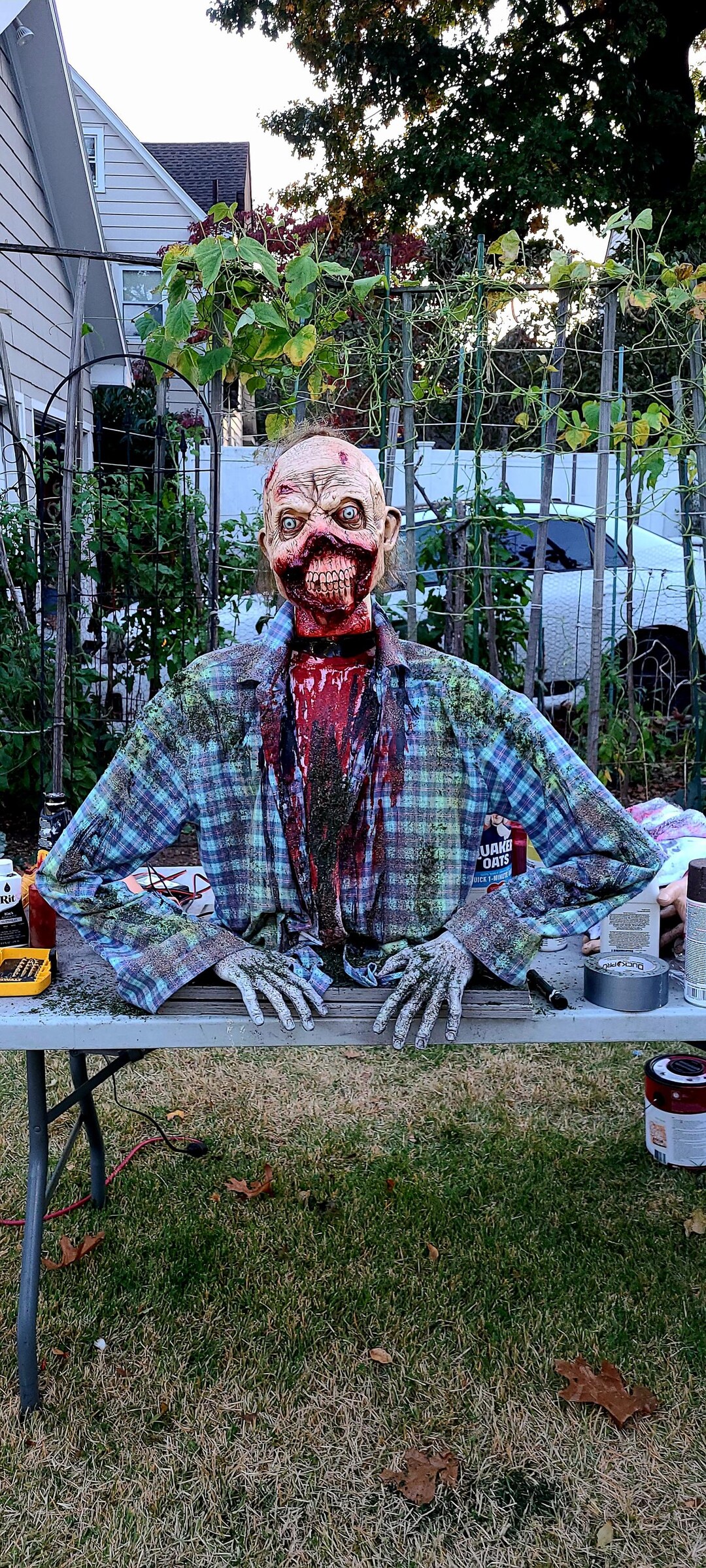 Animated Zombie Ground Breaker Life Size Halloween Decor Horror ...