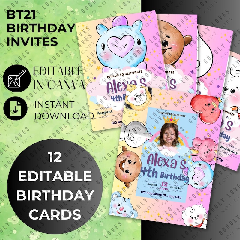 Bt21 Birthday - Etsy