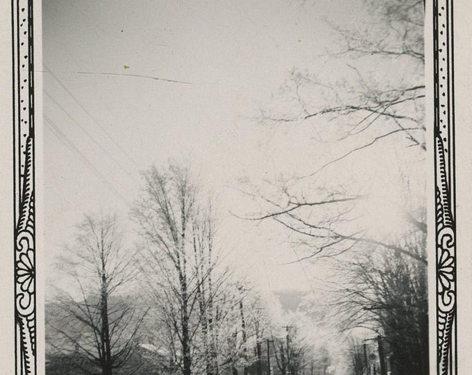 Original Vintage Photo Snapshot Trees Snow Snowy Road 1938 - Etsy