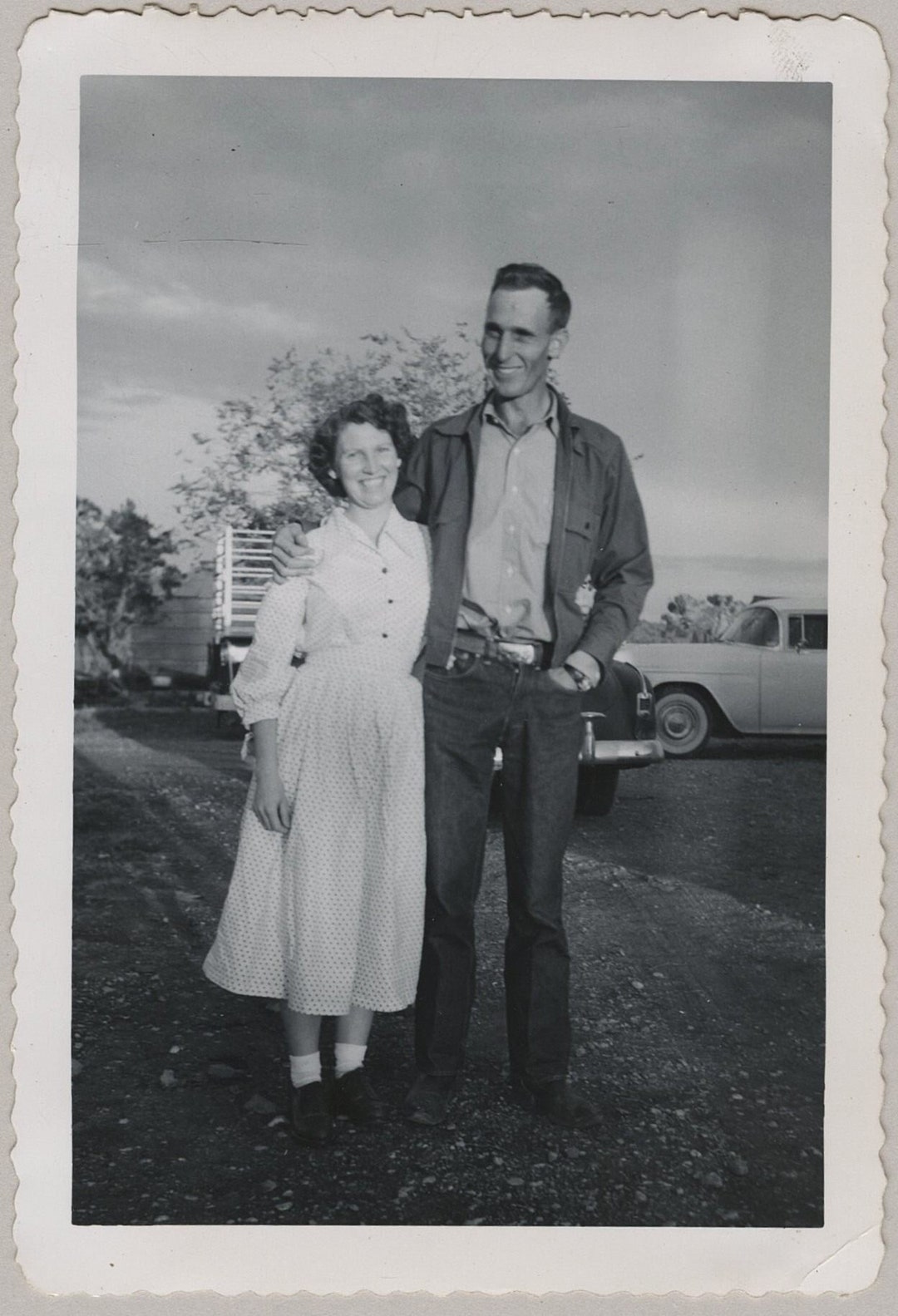 Original Vintage Photo Snapshot Man & Woman Couple 1956 - Etsy