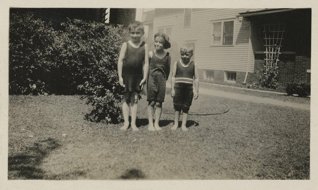 Original Vintage Photo Snapshot Children Wearing Swimsuits 1920s-30s - Etsy