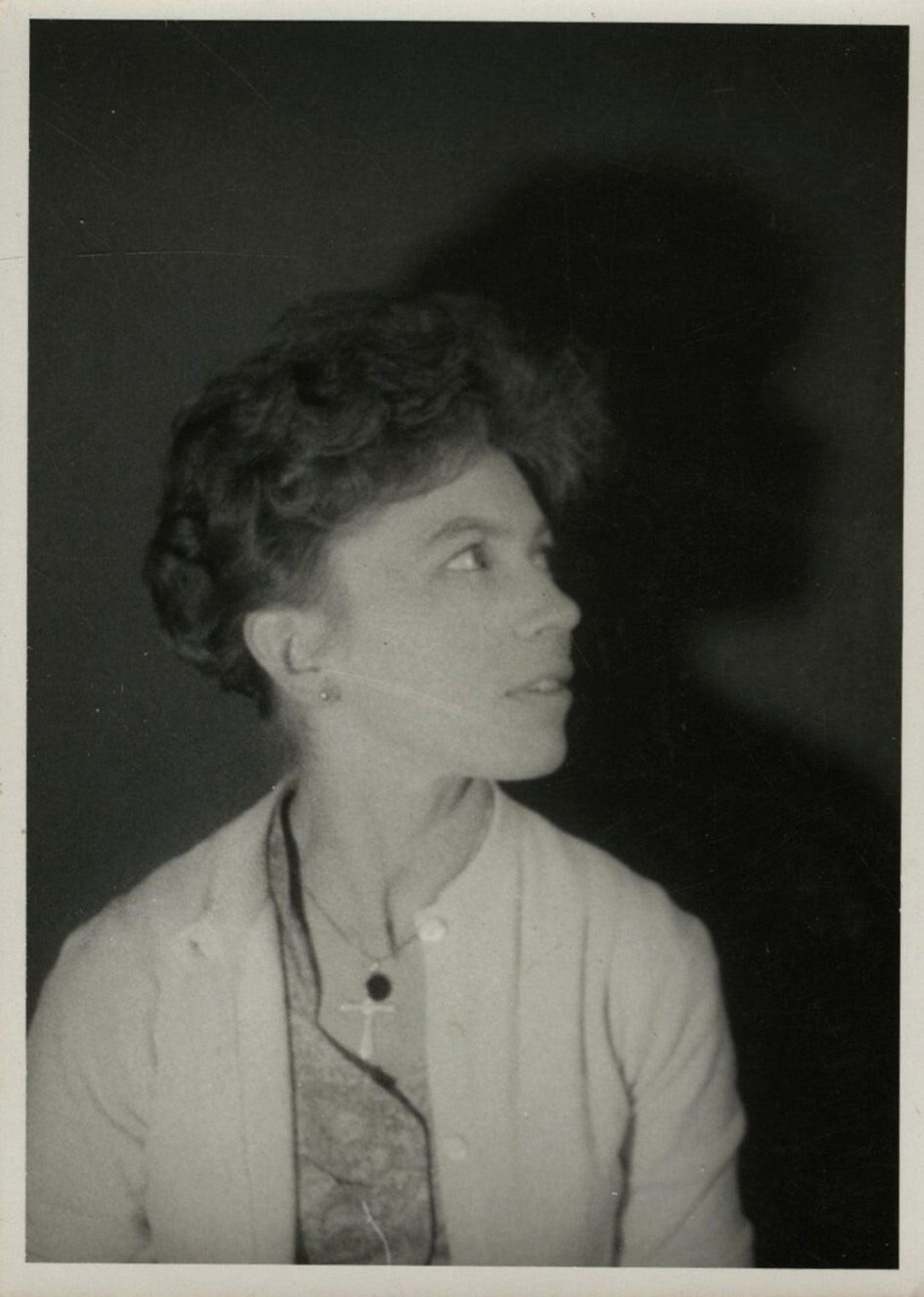 Original Vintage Photo Snapshot Portrait of Woman in Profile - Etsy