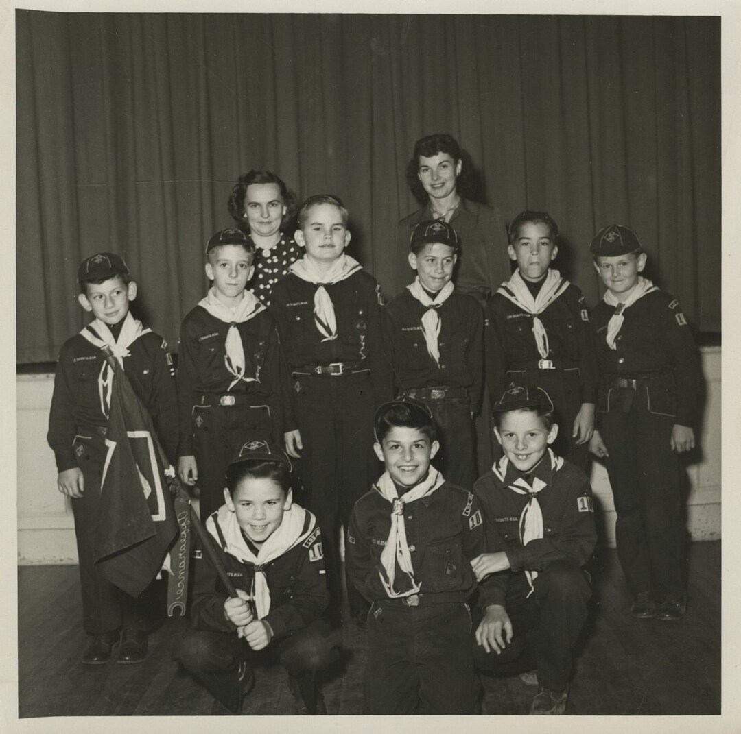 Original Vintage Photo Snapshot Women Boys Cub Scouts 1950s - Etsy