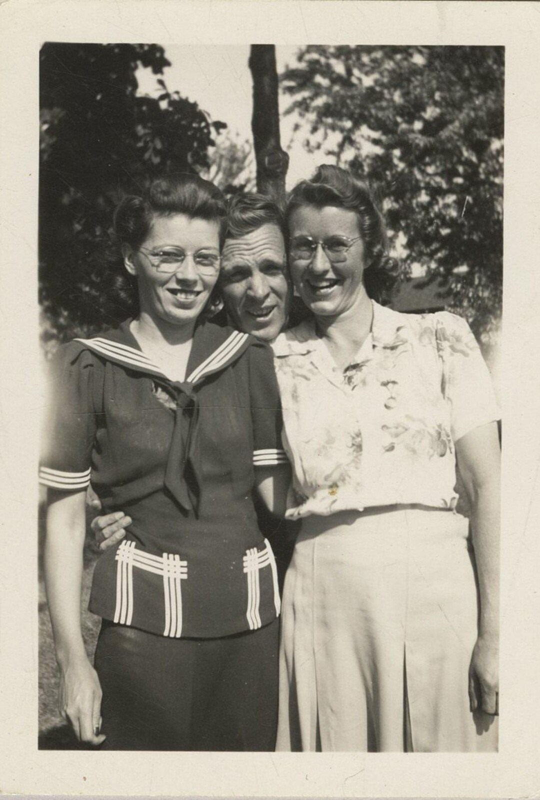 Original Vintage Photo Snapshot Women Man Fun Pose 1930s - Etsy