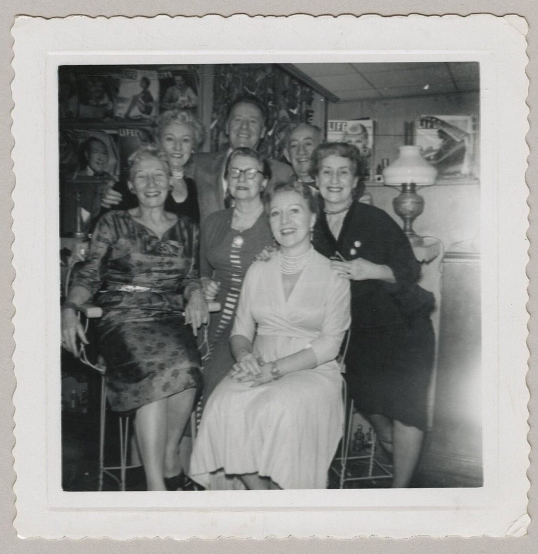 Original Vintage Photo Snapshot Men & Women Magazines on the Wall 1959 ...