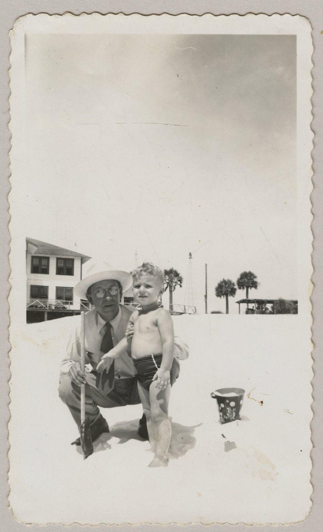Original Vintage Photo Snapshot Man & Small Boy at Veach 1940s-50s - Etsy
