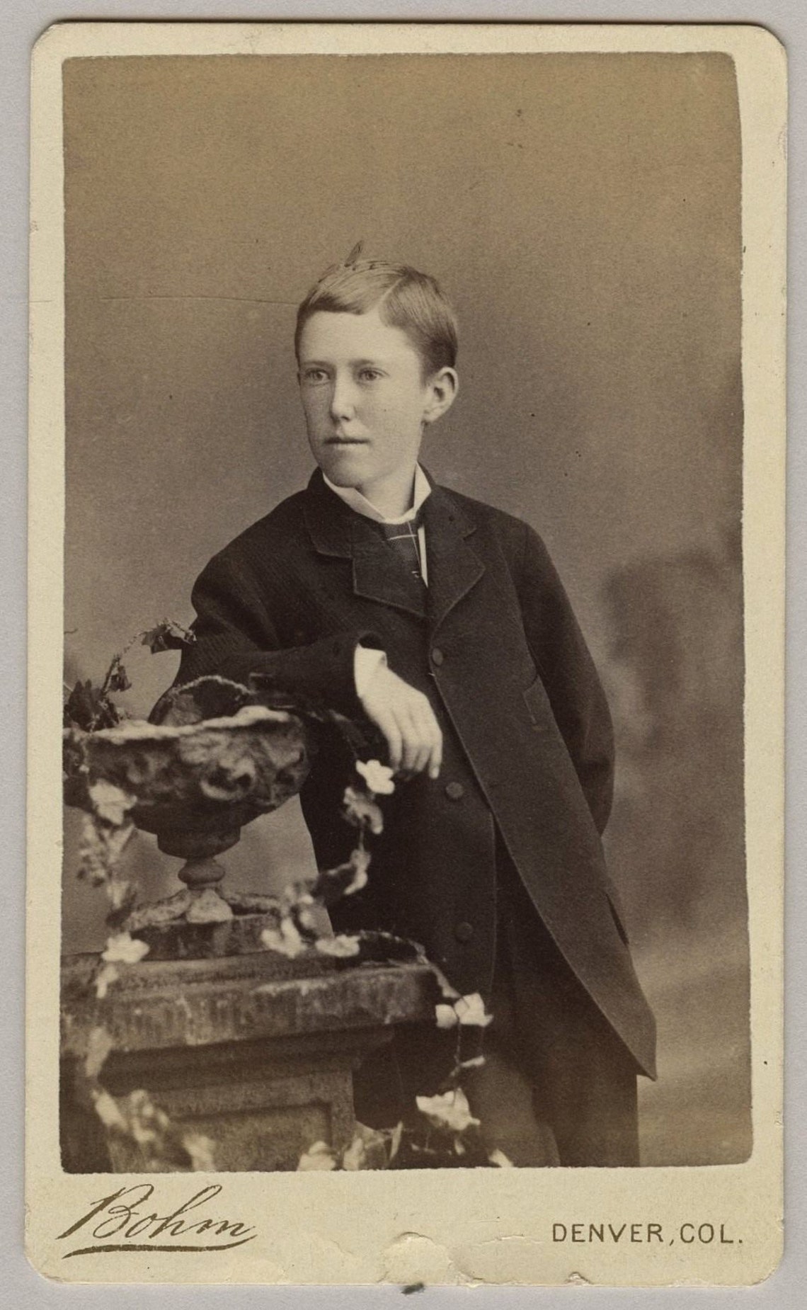 Vintage CDV Photograph of Boy Denver Colorado - Etsy