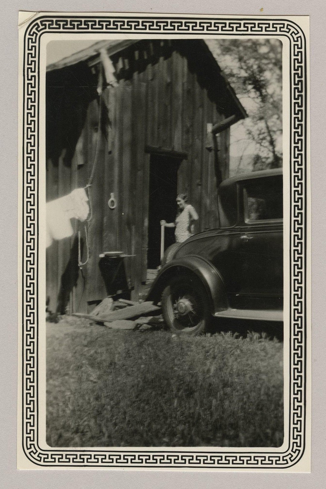 Original Vintage Photo Snapshot Woman Rustic House or Barn 1930s - Etsy