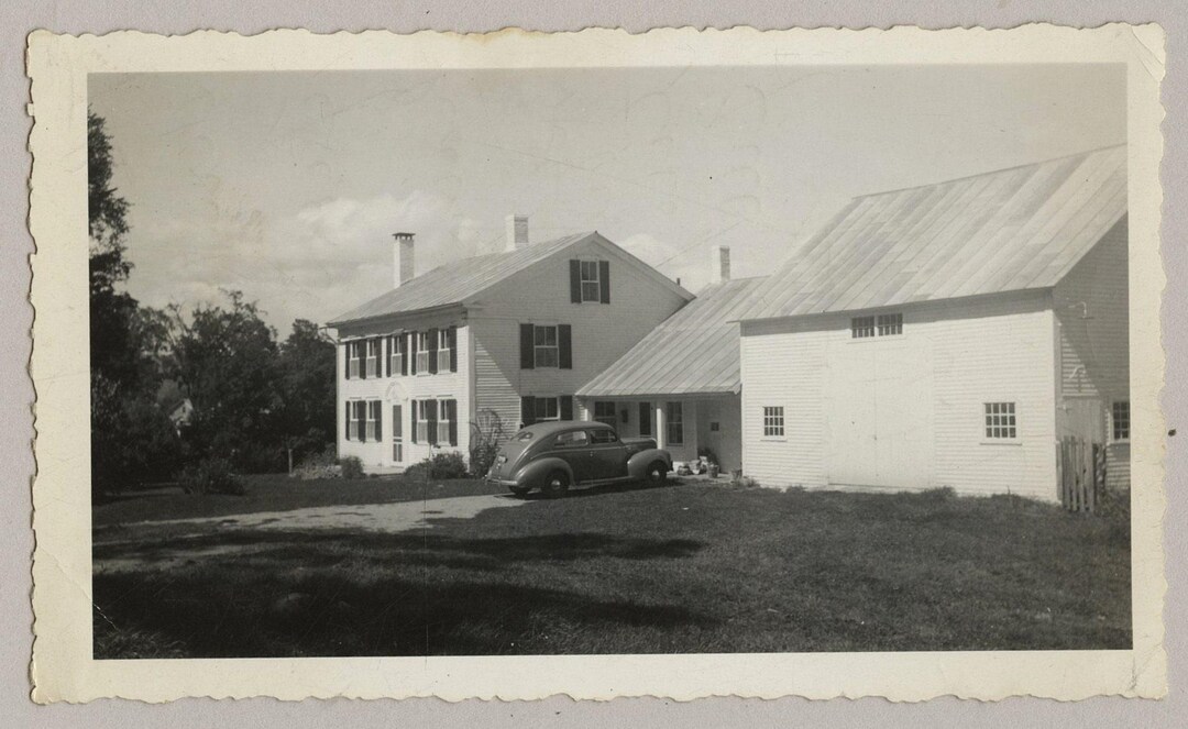 Original Vintage Photo Snapshot House Car Attached Barn 1930s-40s - Etsy
