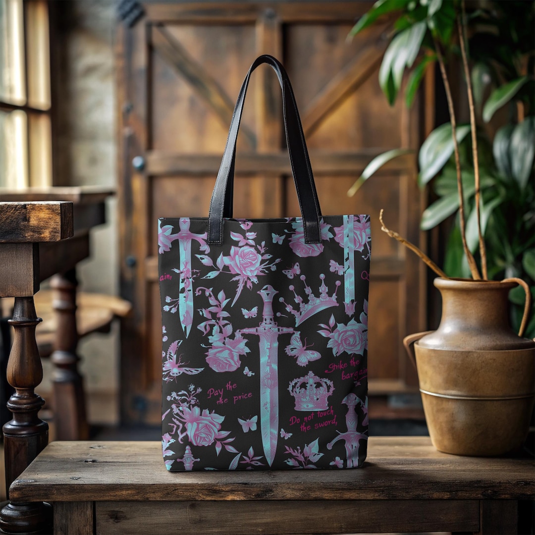 Quicksilver Book Bag, Dark Romance Callie Hart Tote, Gothic Bookish ...