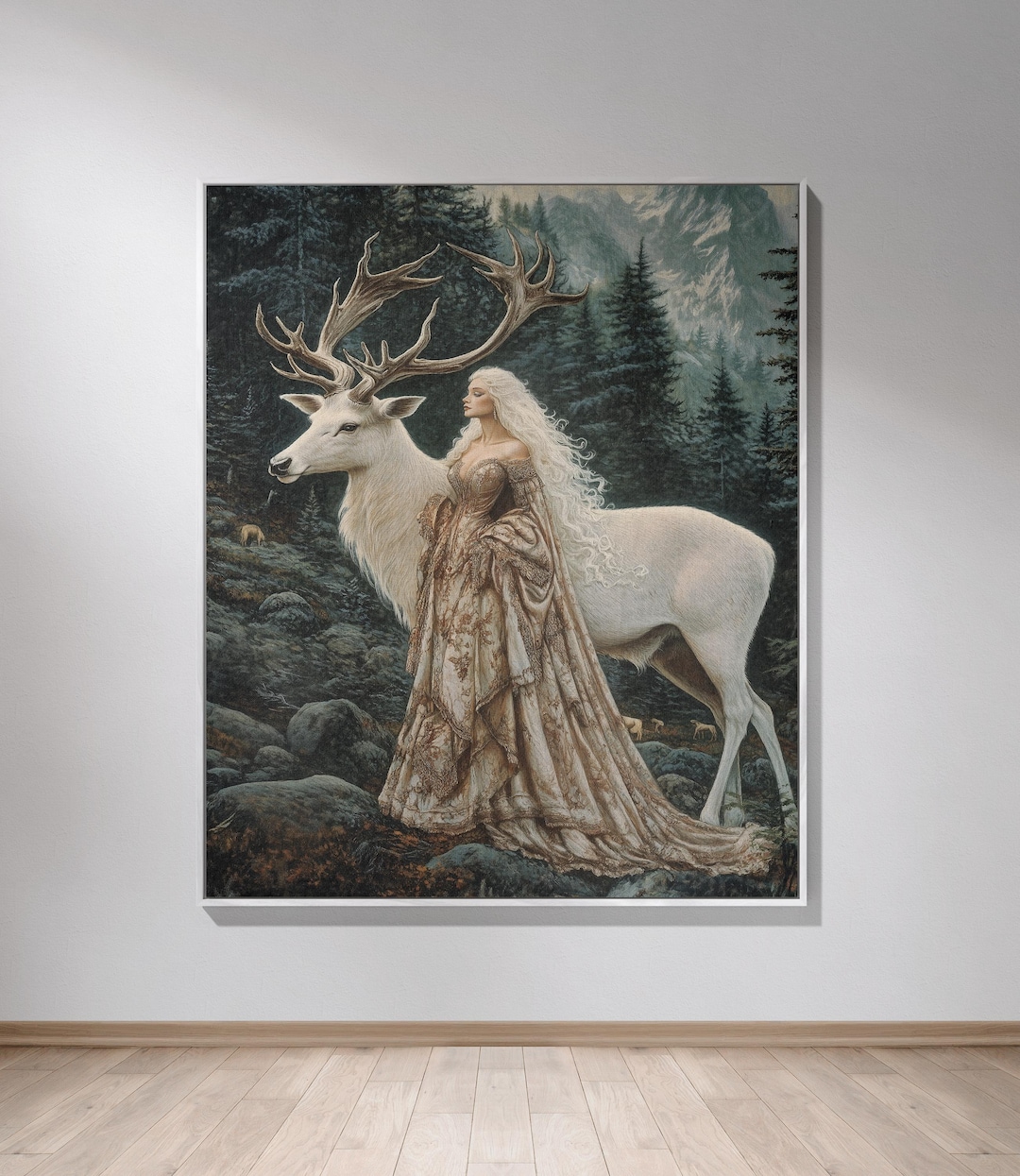 TOG Tapestry Blanket | Elena Galathynius Havilliard Woven Throw | Stag ...
