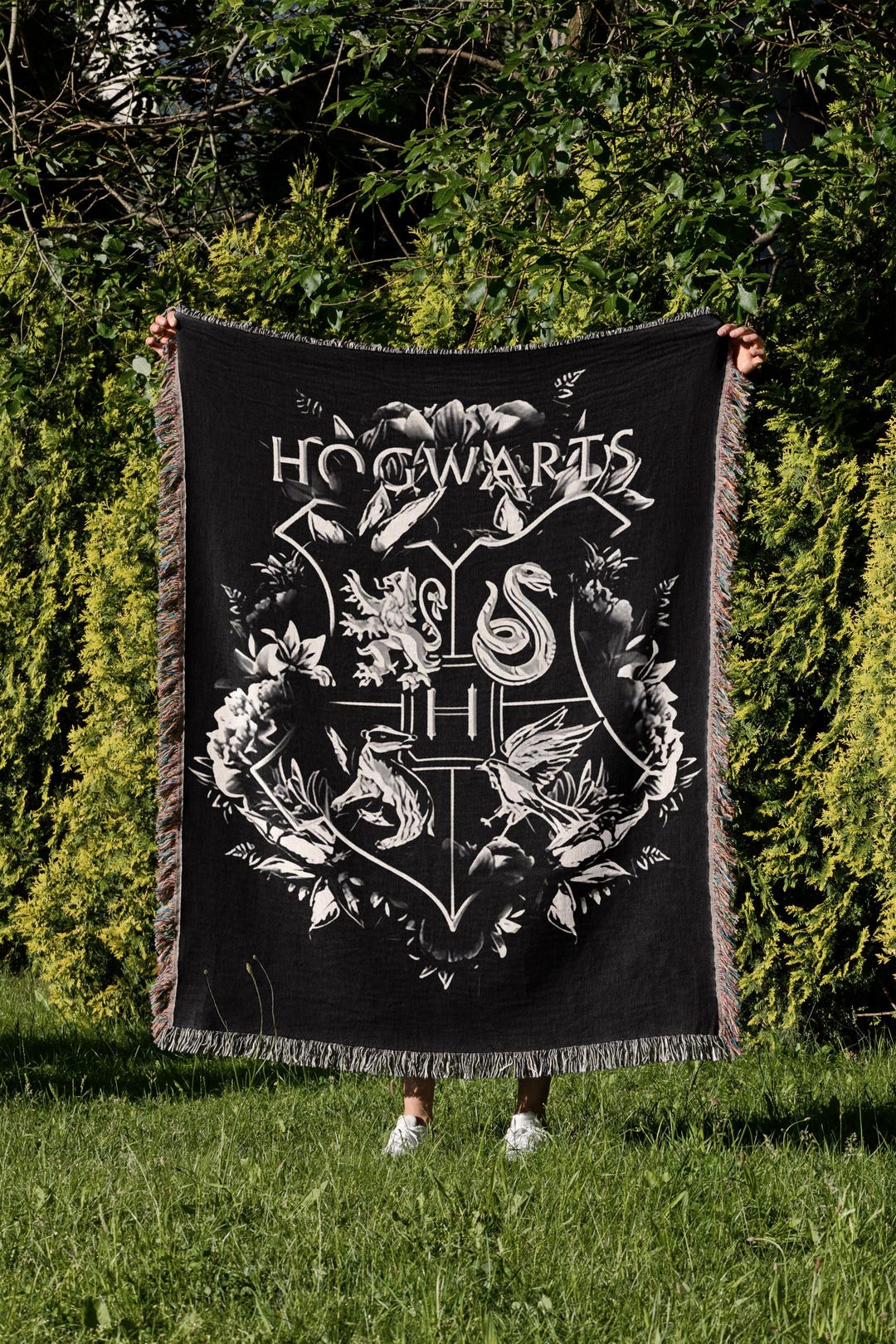 HP Inspired Throw Enchanting Wizard Gift Decor Blanket, Ideal Gift for ...